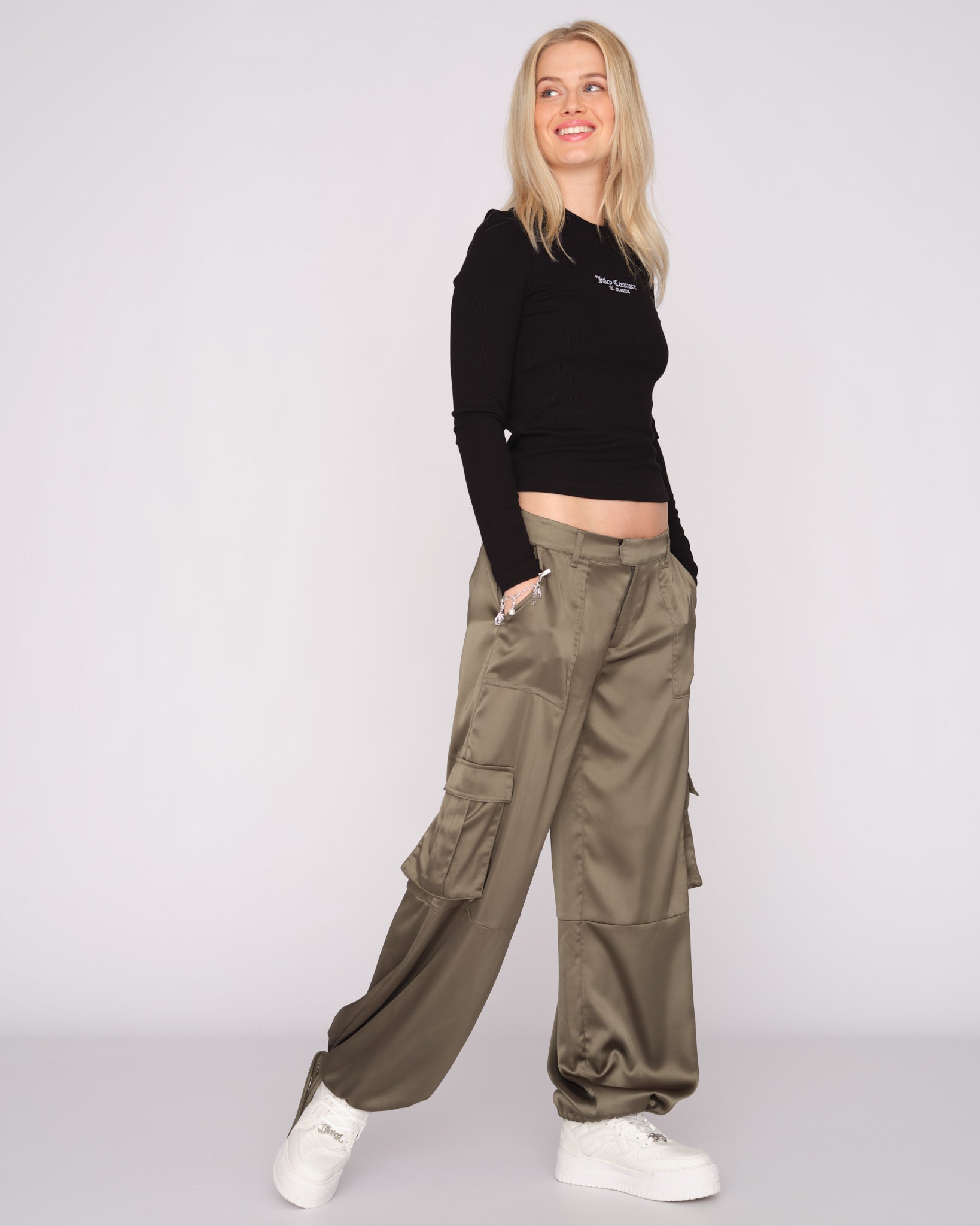 Juicy Couture Fanta Cargo Pant Thyme